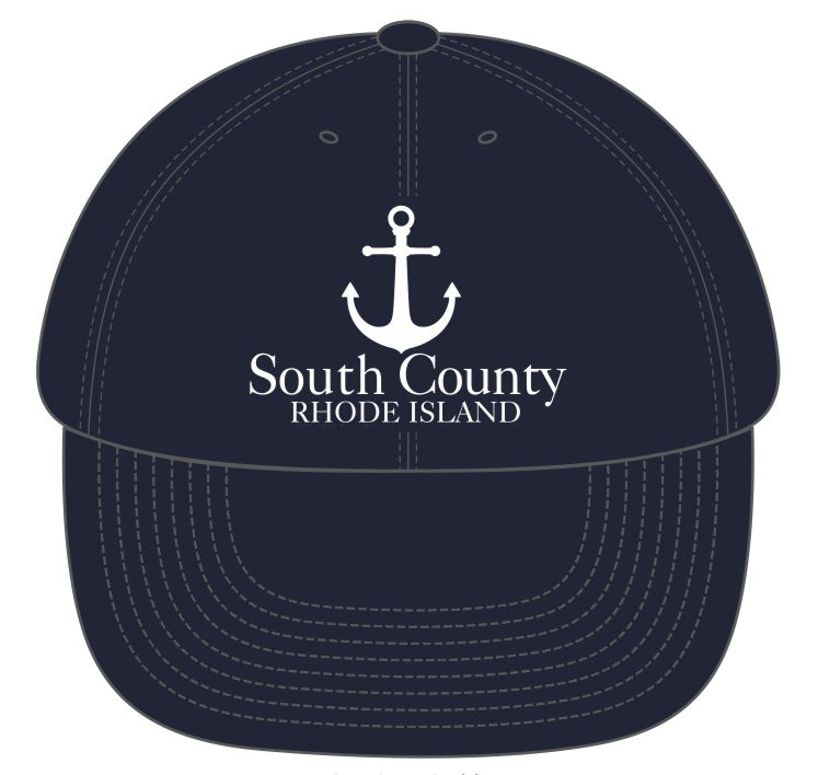 Navy Blue Anchor South County Rhode Island Baseball Cap – South County ...